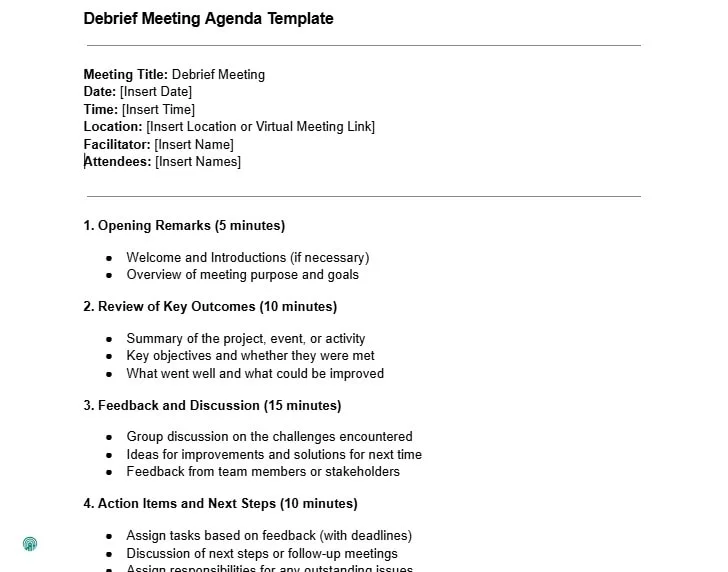 What Is A Debrief Meeting?